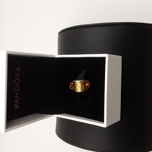 Pandora | Jewelry | Authentic Pandora Golden Fascinating Faceted Murano ...